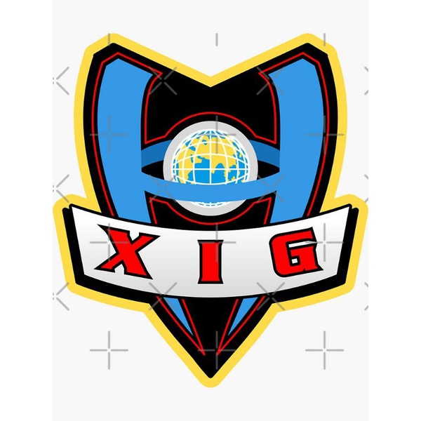 [a1ong] logo sticker Ultraman Gaia team XIG | Shopee Malaysia
