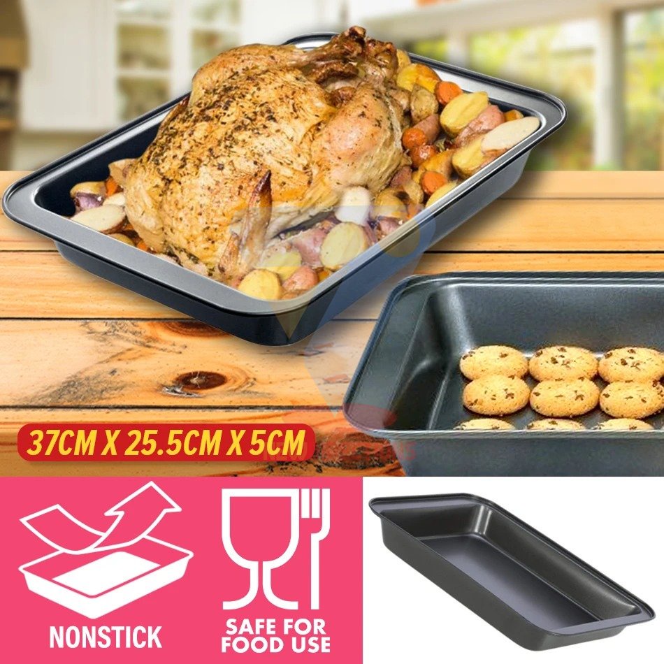 MyPetHouse ROASTER PAN Premium Non Stick Coating Easy Cleaning Pan ...
