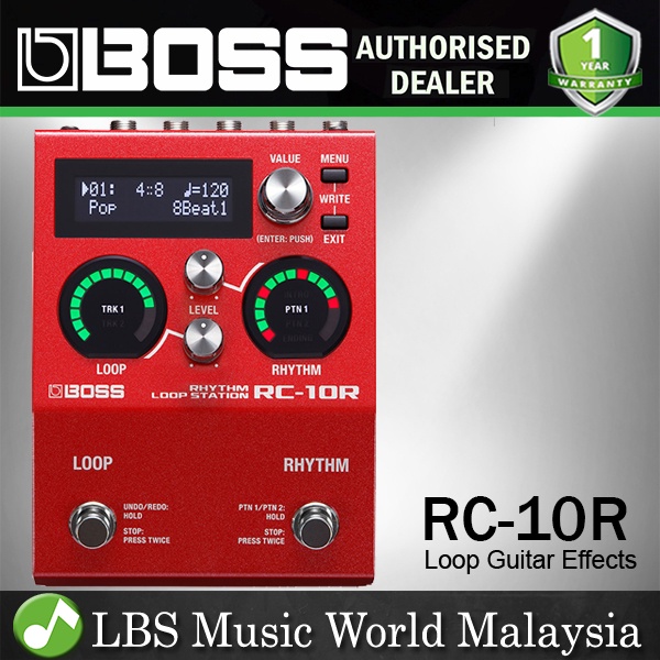 BOSS RC-10R Rhythm Loop Station Stereo Pedal MIDI Guitar Effects (RC10R ...