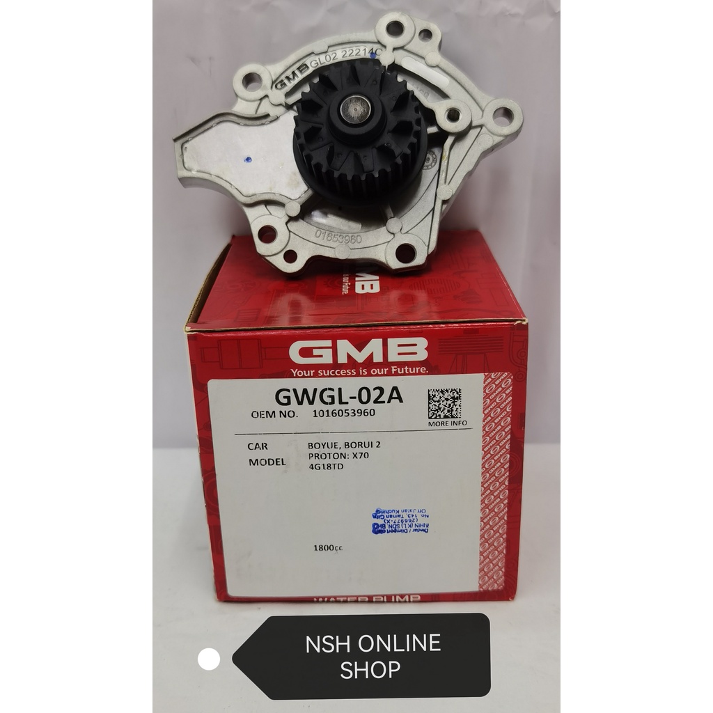 Water Pump (GMB) for Proton X70 1.8 2018 Year (GWGL-02A) | Shopee Malaysia