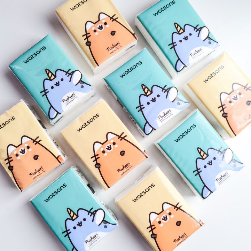 Watsons Pusheen The Cat Mini Hankies (1 pack of Tissue) | Shopee Malaysia