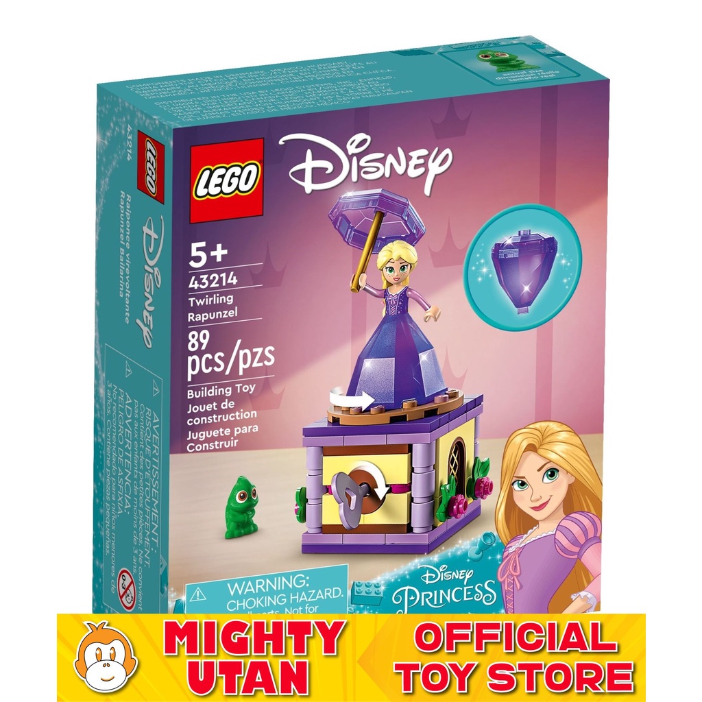 [Original] LEGO Disney 43214 Twirling Rapunzel Toys for Kids Boys Girls ...