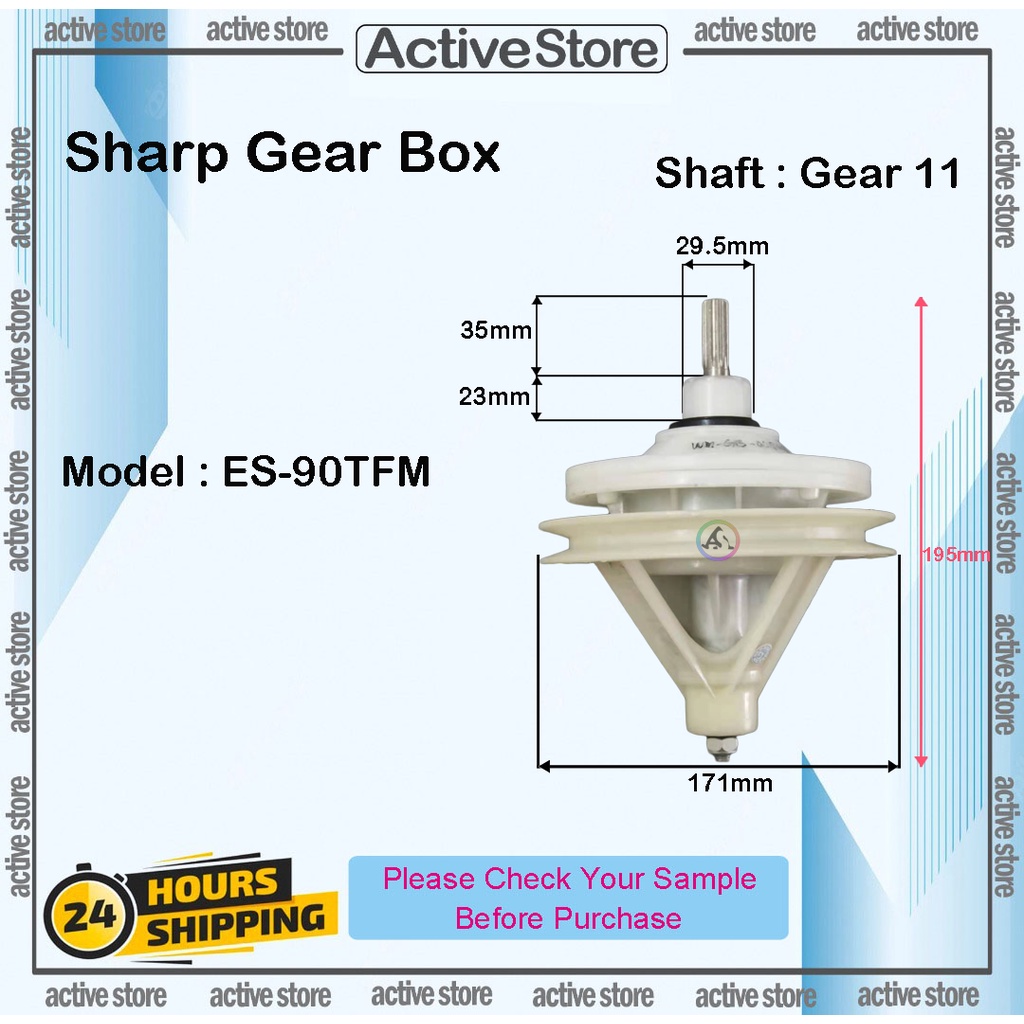 Sharp Washing Machine Semi Auto Gear Box ES-90TFM | Shopee Malaysia