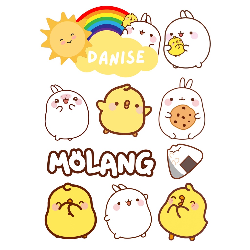 Molang Piu Piu Custom Topper Birthday Cake | Shopee Malaysia