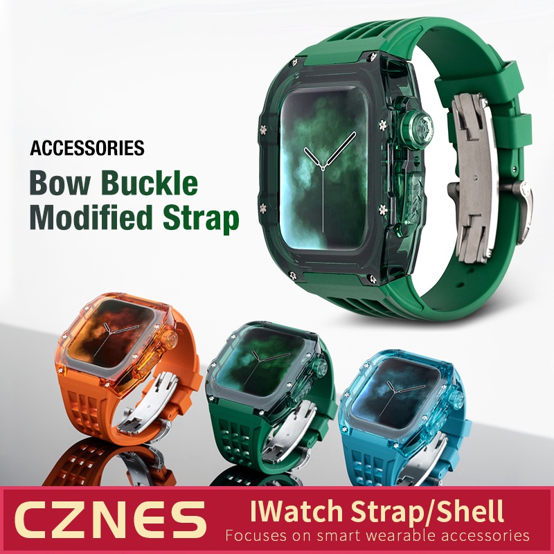 [Butterfly Buckle] iWatch Strap Modified Strap Transparent Strap ...