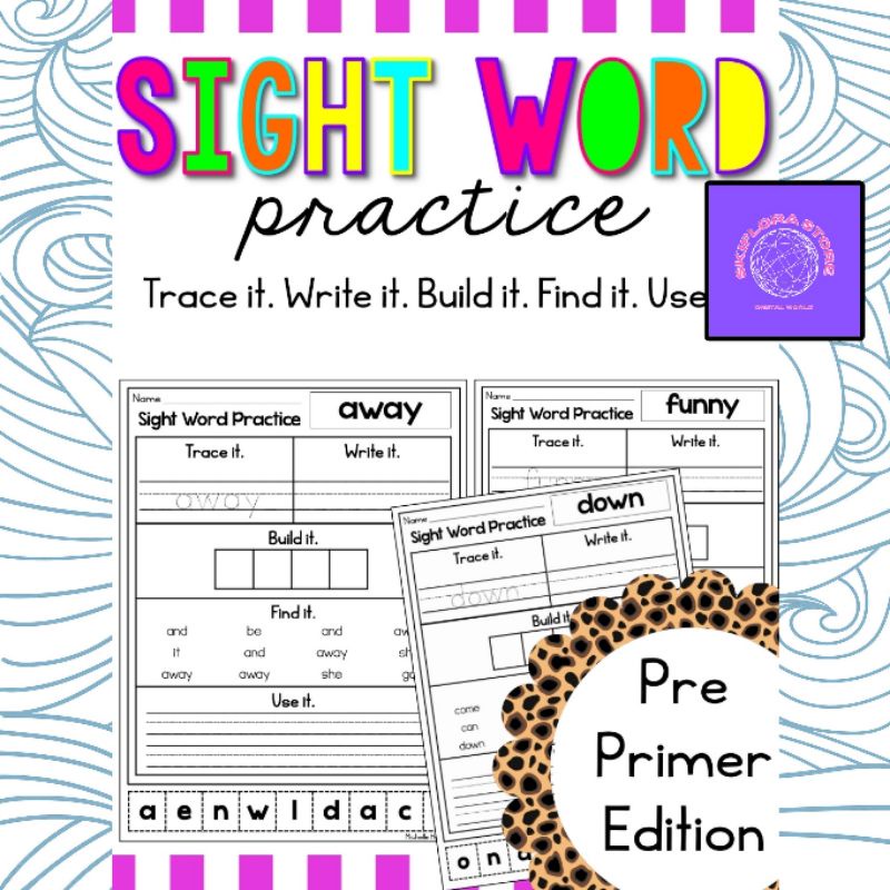 [SS172] 42 Pages | Sight Word Practice and Letter Tracing for ...
