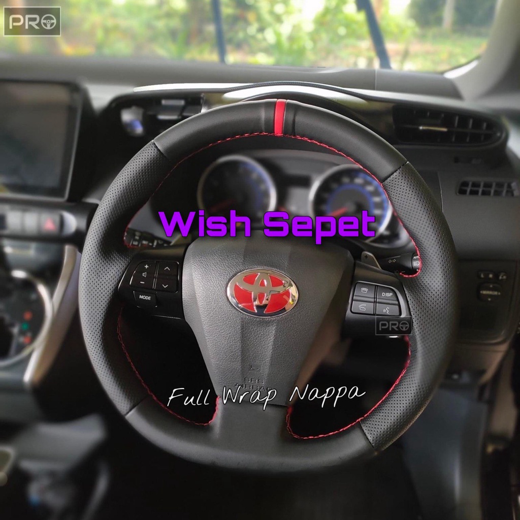 COVER SAHAJA Toyota Wish Sepet Vios Dugong Steering Cover DIY Stitch ...