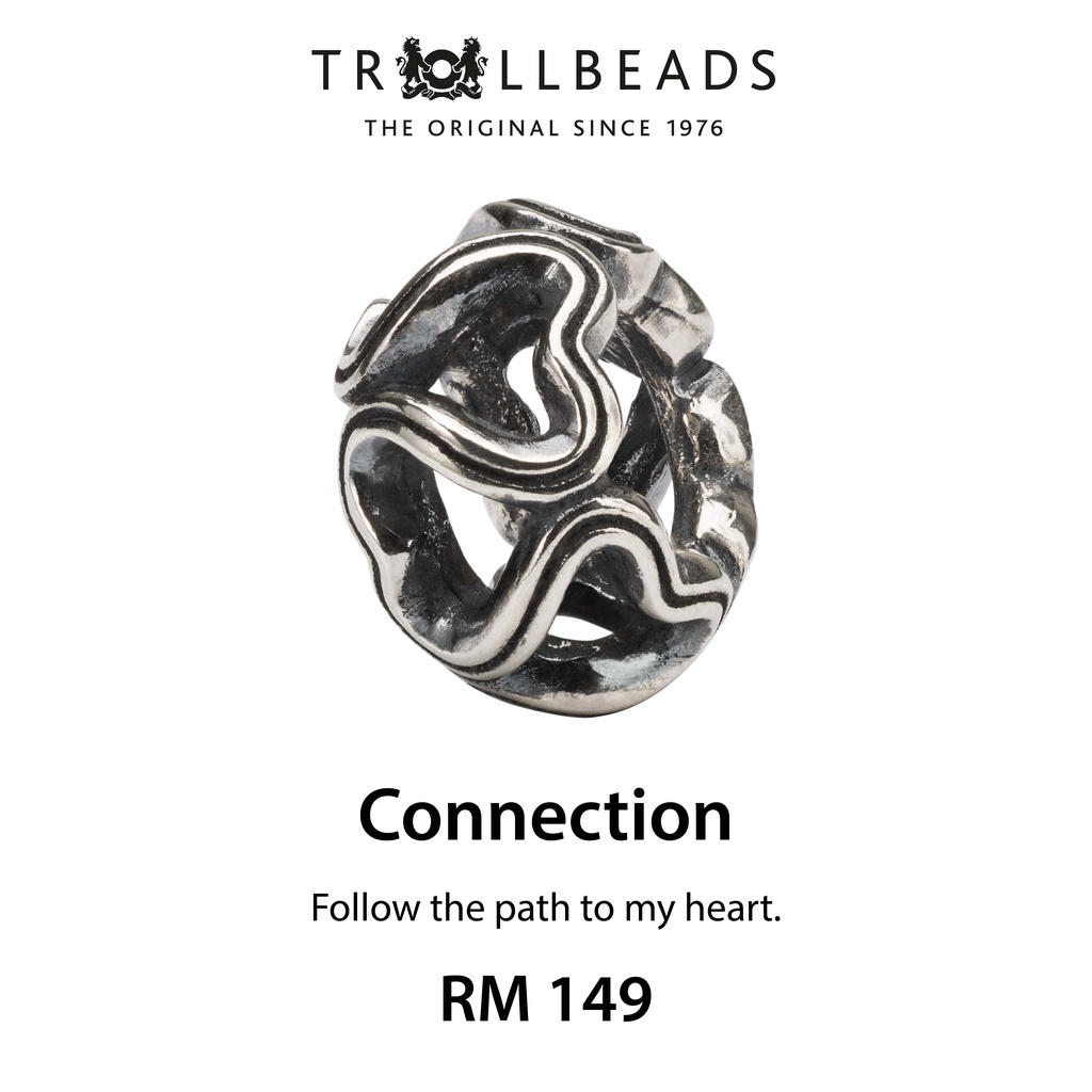 TrollBeads Heart Bond Bead - Silver | Shopee Malaysia