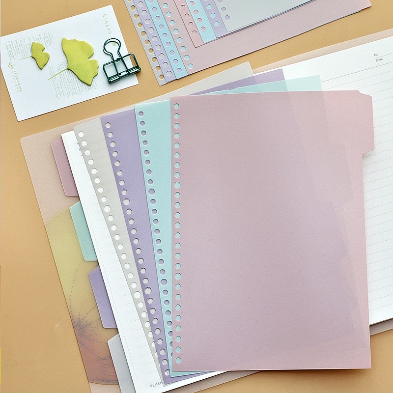 🇲🇾4 pcs Loose-leaf Separator Binding Divider | Shopee Malaysia