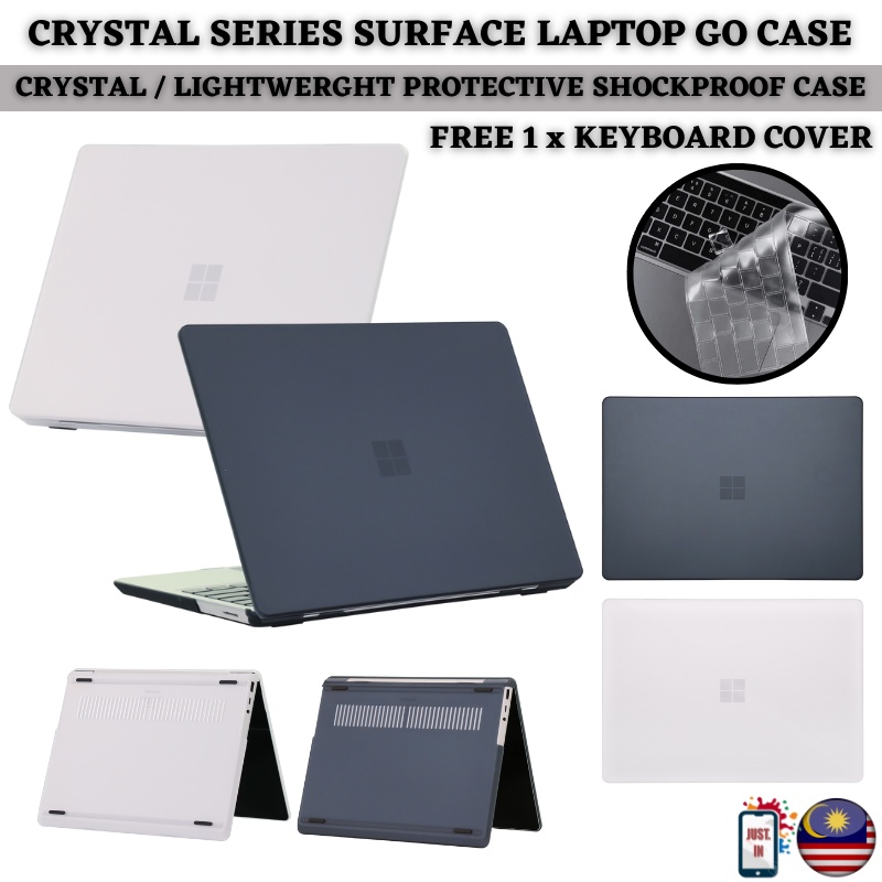 CRYSTAL CLEAR Hard PC Case Microsoft Surface Laptop Go 5 4 3 2 1 12.4 ...