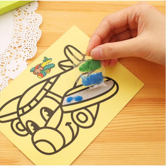Creative Hand Craft Sand Painting Kindergarten Drawing Art Handmade ...
