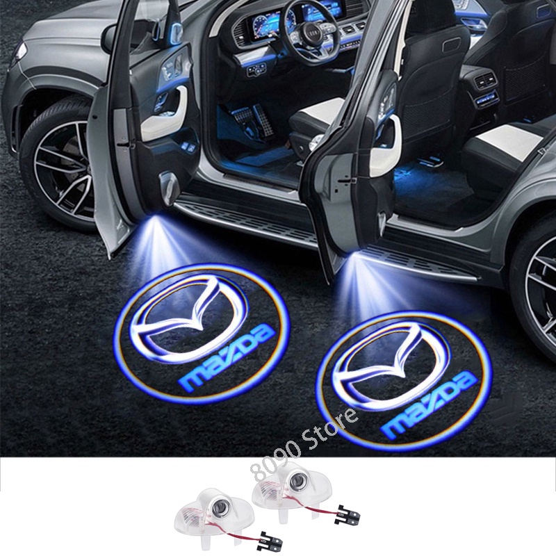 2pcs/set Car Door Welcome Lamp Auto Door Shadow Projector Light For ...