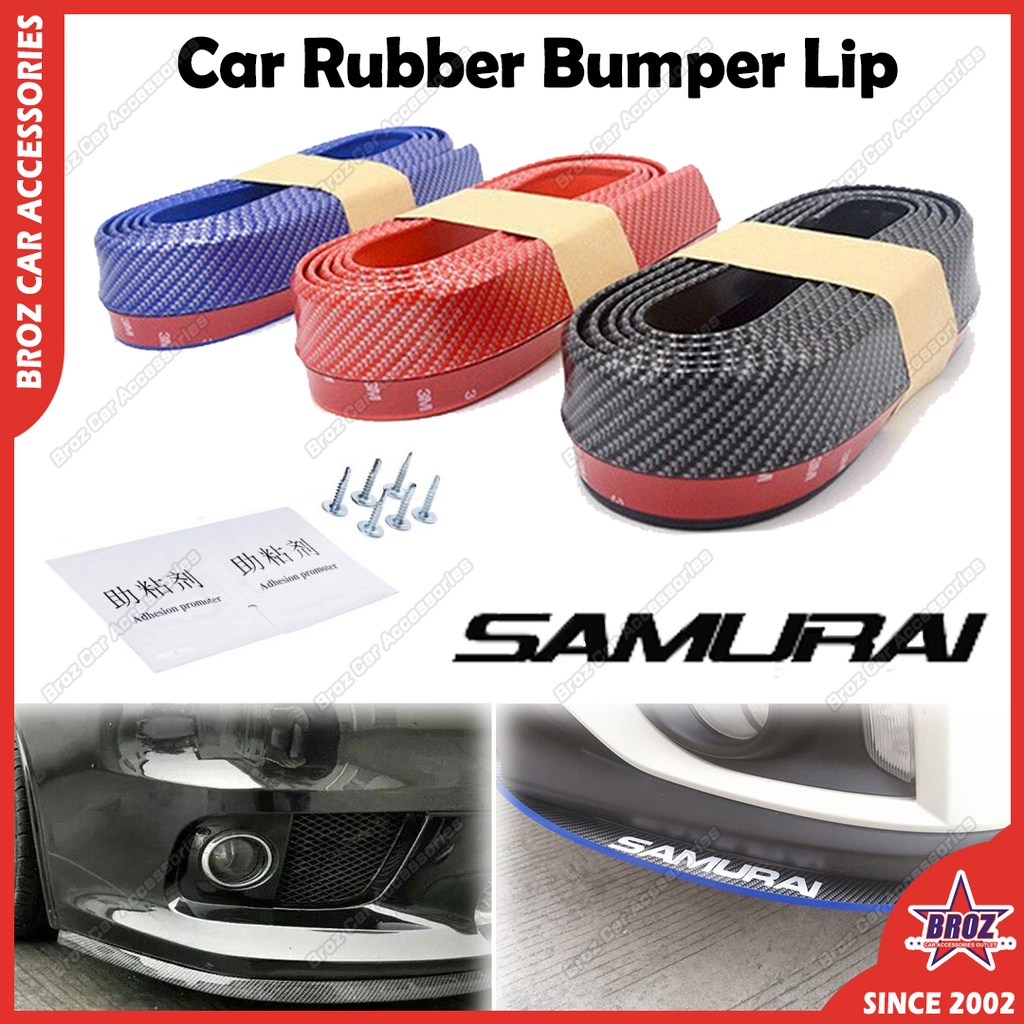 Samurai Lip Rubber Skirt 3M Skirt Protector Spoiler Diffuser Front Lip ...