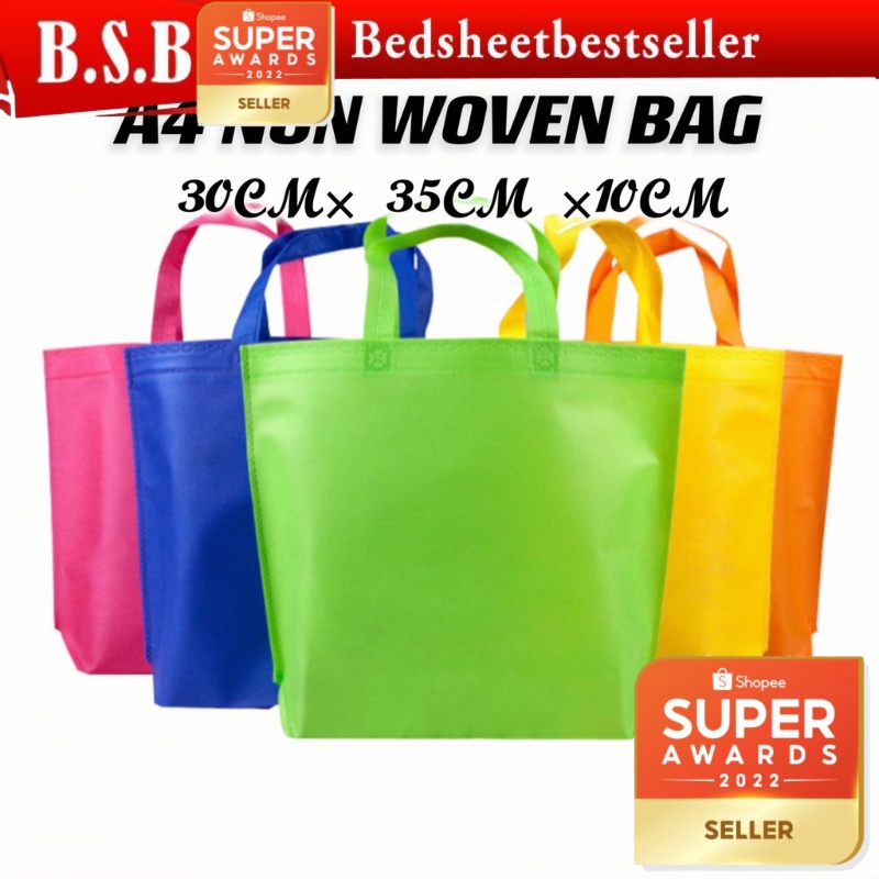 B.S.B A4 Non Woven Bag / Shopping Woven Bag / Gift Bag / Tote Bag ...