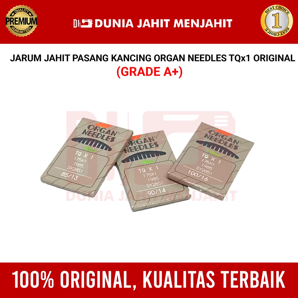 Original TQx1 ORGAN NEEDLES Sewing NEEDLES Various Sizes | Shopee Malaysia