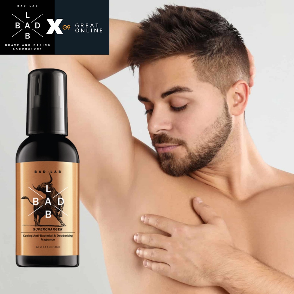 Bad Lab Supercharger Cooling Anti-Bacterial & Deodorizing Fragrance 100ml Deodorant Lelaki Halal ...