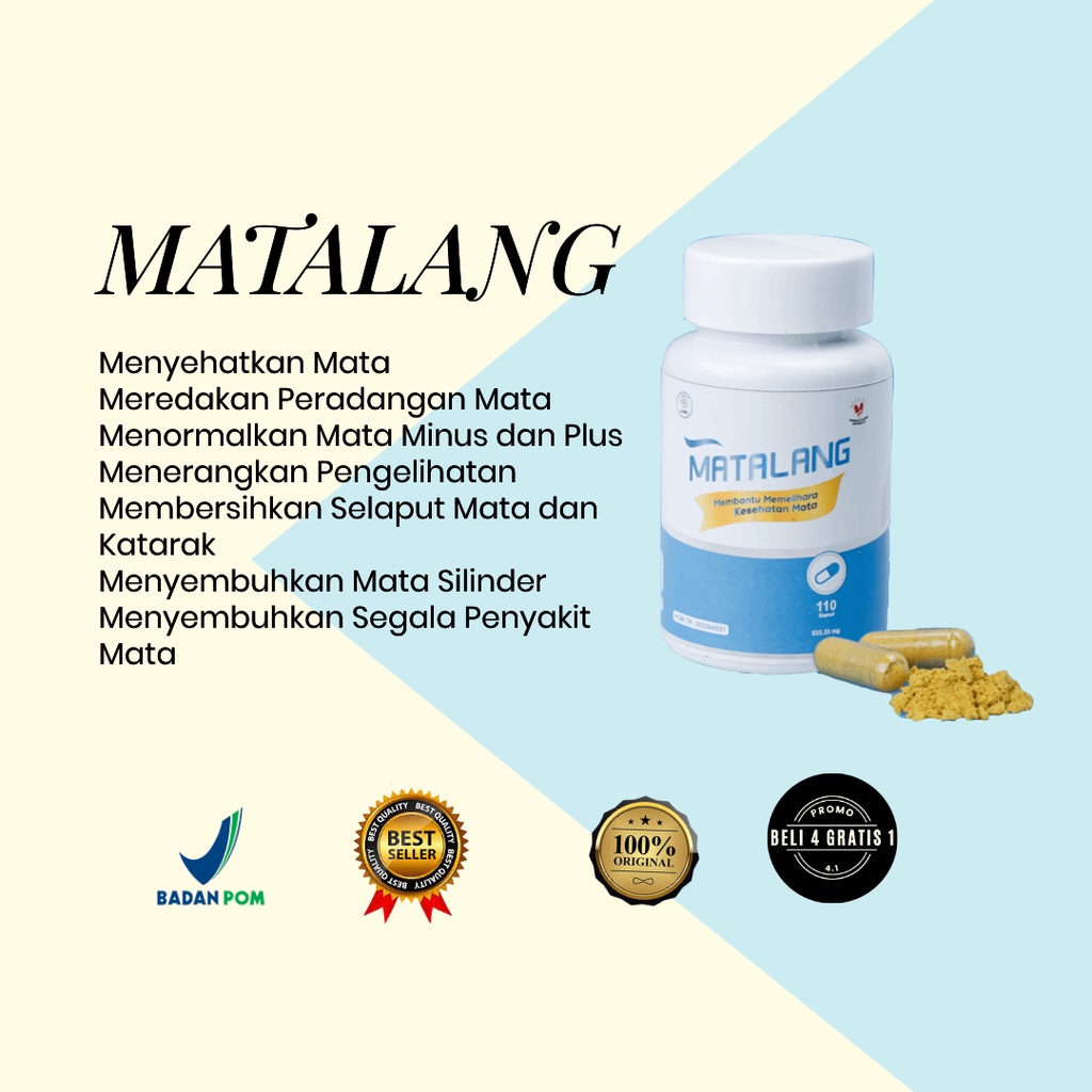 MATA MERAH Eye Capsule Medicine For Red Eyes, Eye Infection, Pain ...