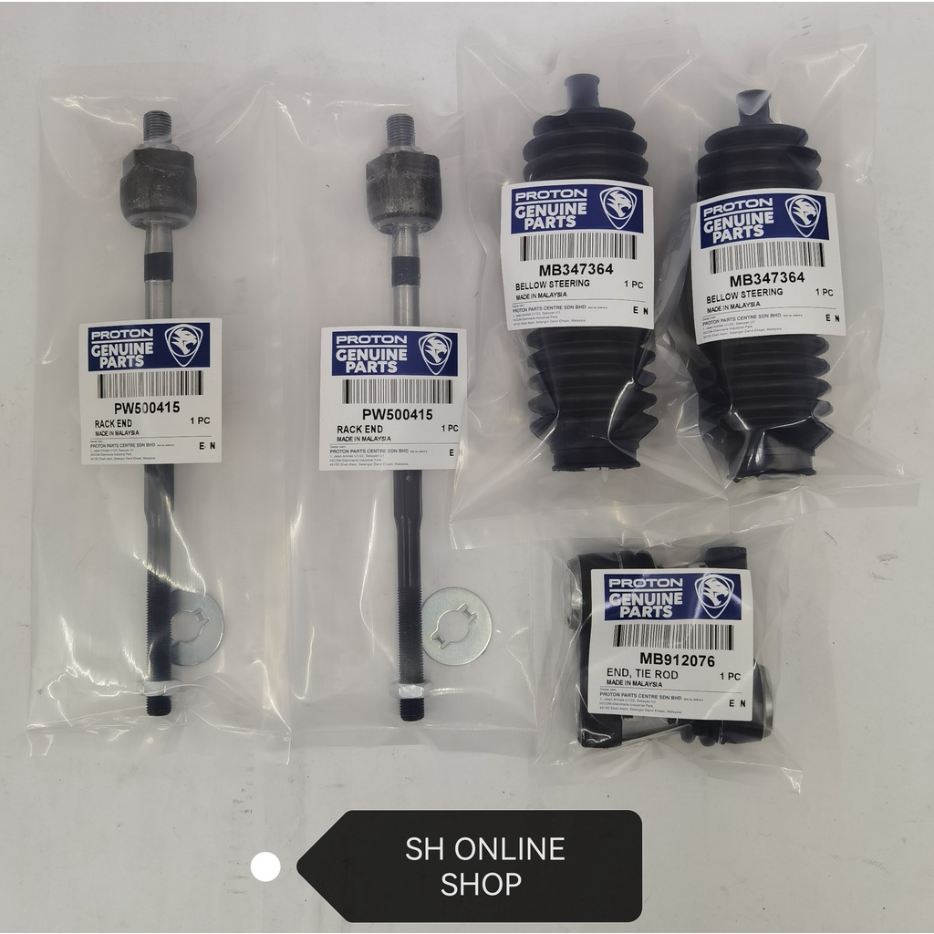 Tie Rod End+Rack End+Steering Boot Cover (OEM) for Proton Saga 8V & 12V ...