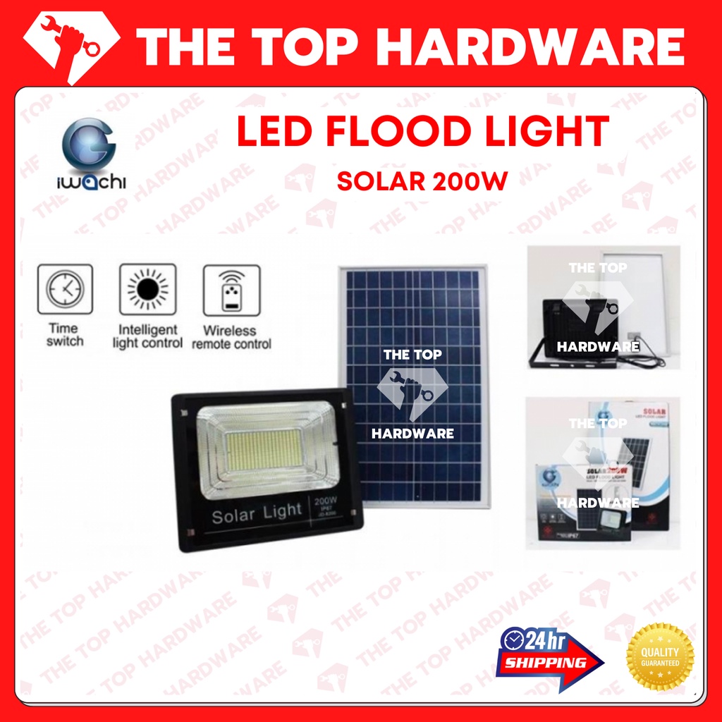 *READY STOCK* SIRIM IWACHI 200W SOLAR LED FLOOD LIGHT 3 IN 1 COLOUR ...
