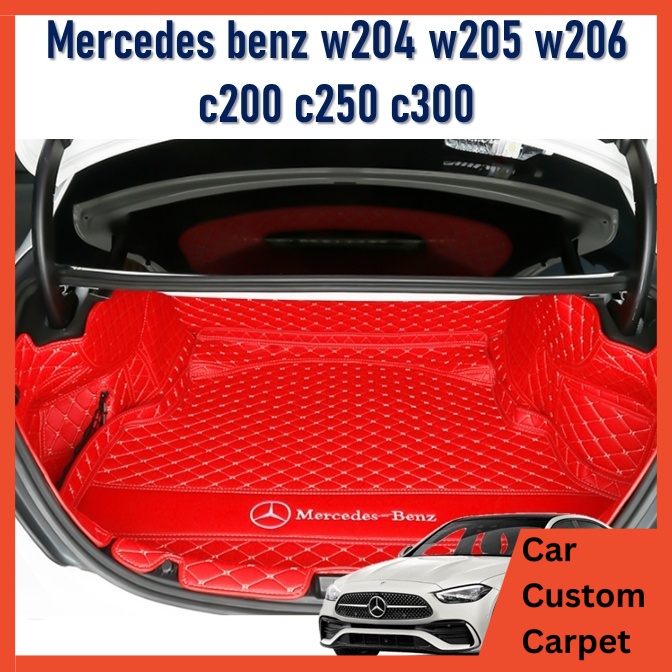 Mercedes benz w204 w205 w206 c200 c250 c300 trunk cover boot leather ...