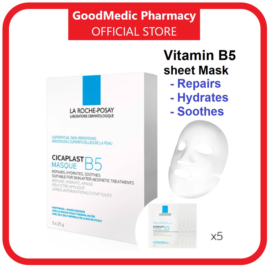 La Roche Posay Cicaplast B5 Mask Hydrating Soothing Sheet Masque 25g ...