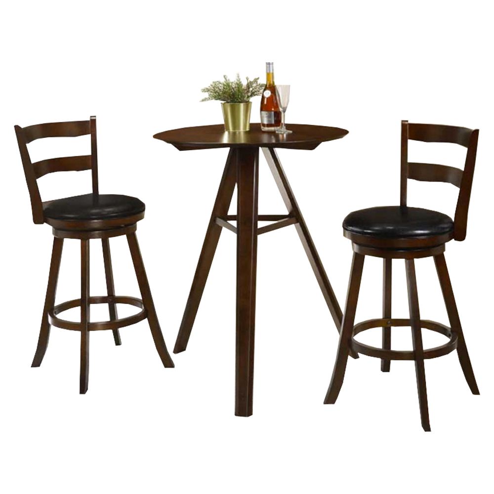 Tekkashop AMBS1503BR Simple Home/ Bar Dining 2 Bar Chair With 360 ...