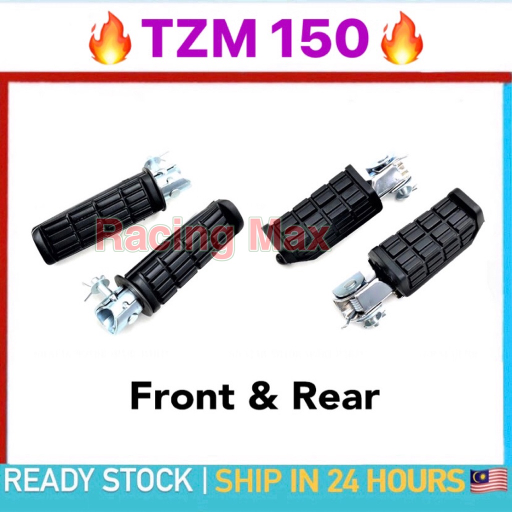 YAMAHA TZM TZM150 FRONT & REAR FOOT REST SET FOOTREST ASSY DEPAN ...