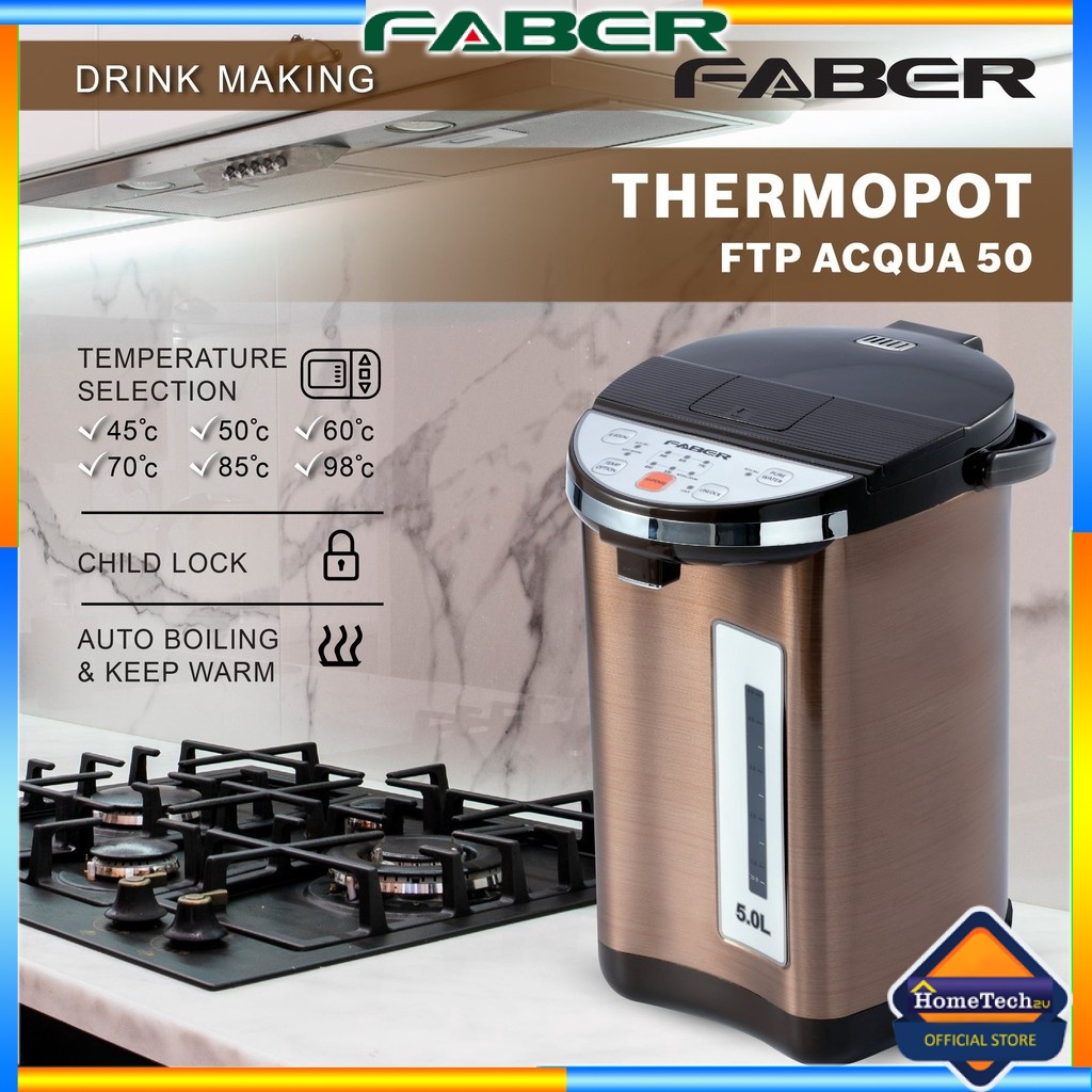 Faber 5L Smart Electric Thermopot FTP ACQUA 50 Water Boiler 5.0L Plas Air Panas | Shopee Malaysia