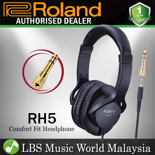 Roland RH-5 Closed Back Monitor Headphone for Recording Digital Drum ...