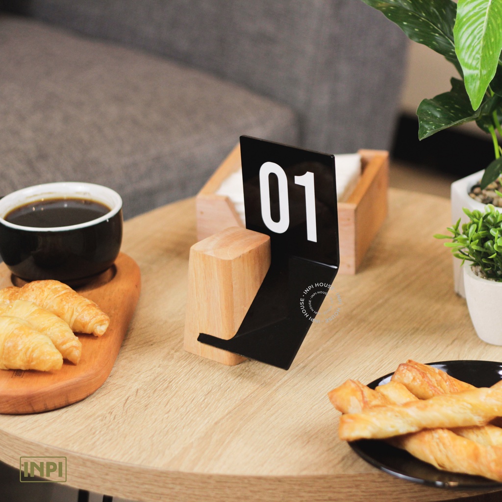 Table Number Acrylic Cafe Restaurant Table Number - INPI | Shopee Malaysia