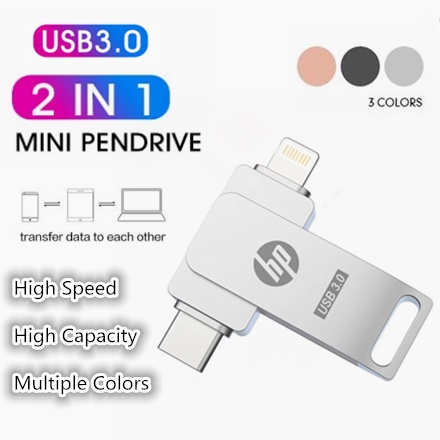 HP Type-C Flash Drive 1TB OTG Pendrive 512GB TypeC Thumbdrive Otg For ...