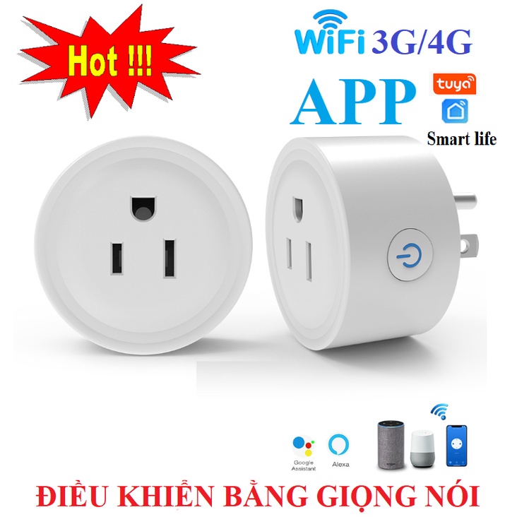 Smart power outlet connected to wifi 3G 4G using App Smart life or TUYA ...