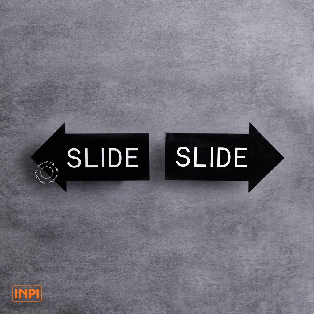 Signage Arrow Slide Door Shop Sliding Door - INPI House | Shopee Malaysia