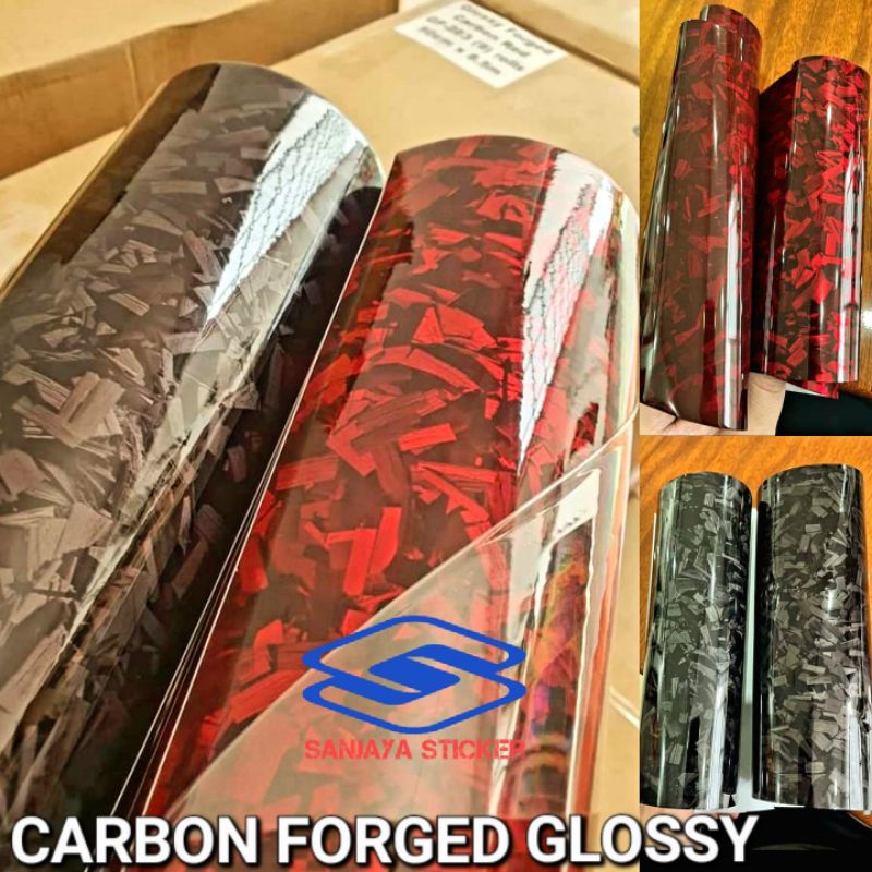 Glossy Carbon Forged Sticker | Shopee Malaysia