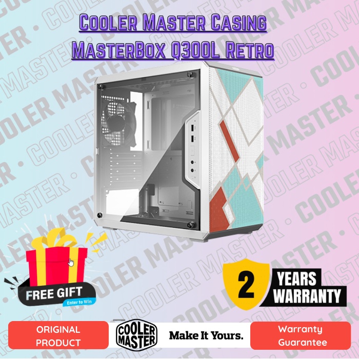 COOLER MASTER Retro MasterBox Q300L Casing Cooler | Shopee Malaysia