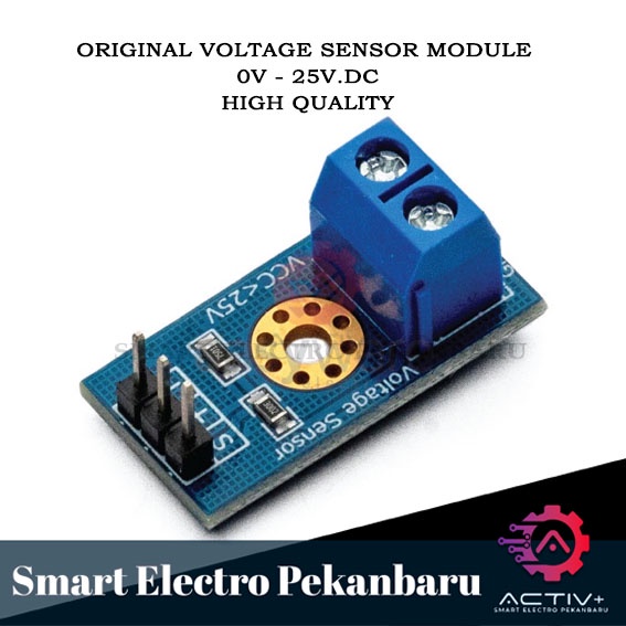 Original VOLTAGE SENSOR MODULE 0V-25V DC SENSOR TEGANG VOLTAGE SENSOR DIVIDER DC 0-25V ARDUINO ...