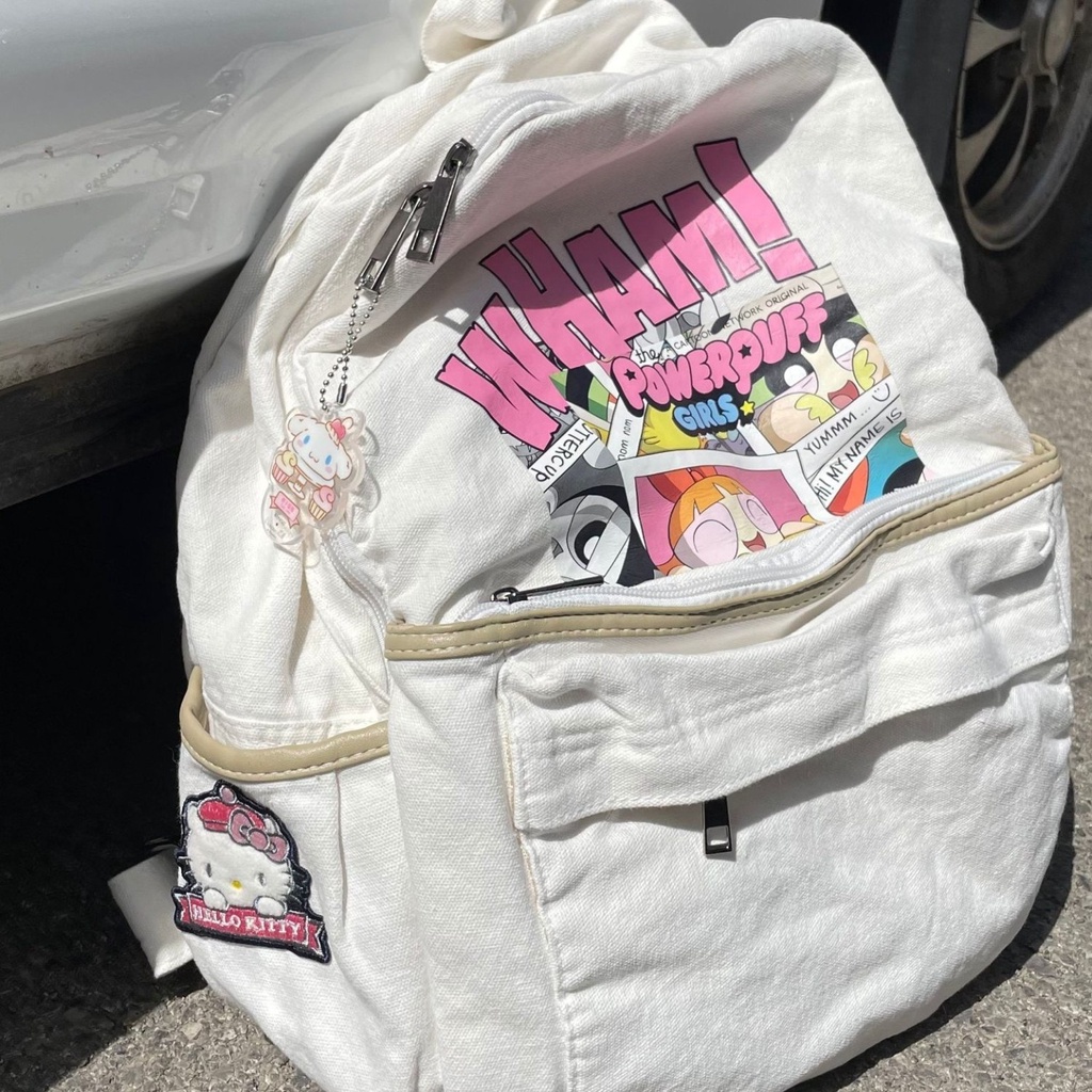 Original Super Cute Letter Printing Backpack Girls Backpack Japanese ...