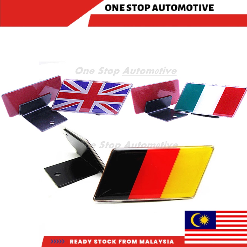3D Country Flag Car Emblem German Italy UK Grille Volkswagen Audi BMW ...