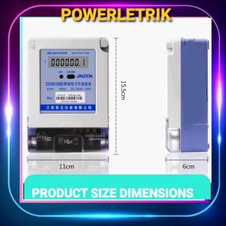 NEW -DDS6158 SINGLE PHASE 60A ELECTRONIC DIGITAL KWH SUB METER/ KWH SUB ...