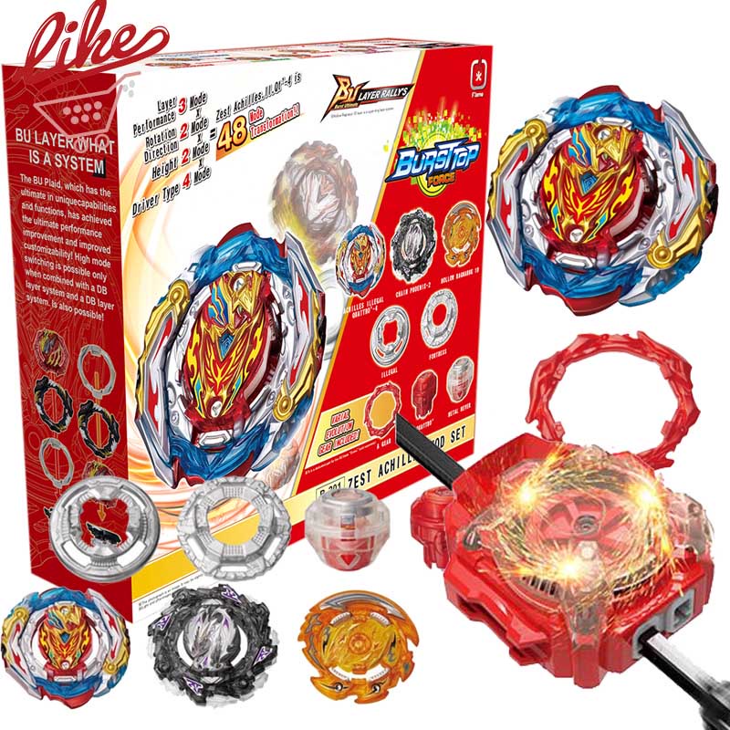 Laike Beyblade Burst B-201 Zest Achilles Customize Set Spinning Top ...