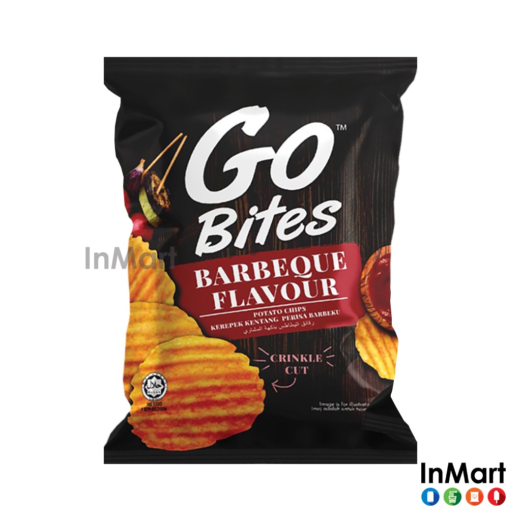 Go Bites Potato Chips Barbeque Flavour 60g 薯片 烧烤味 | Shopee Malaysia