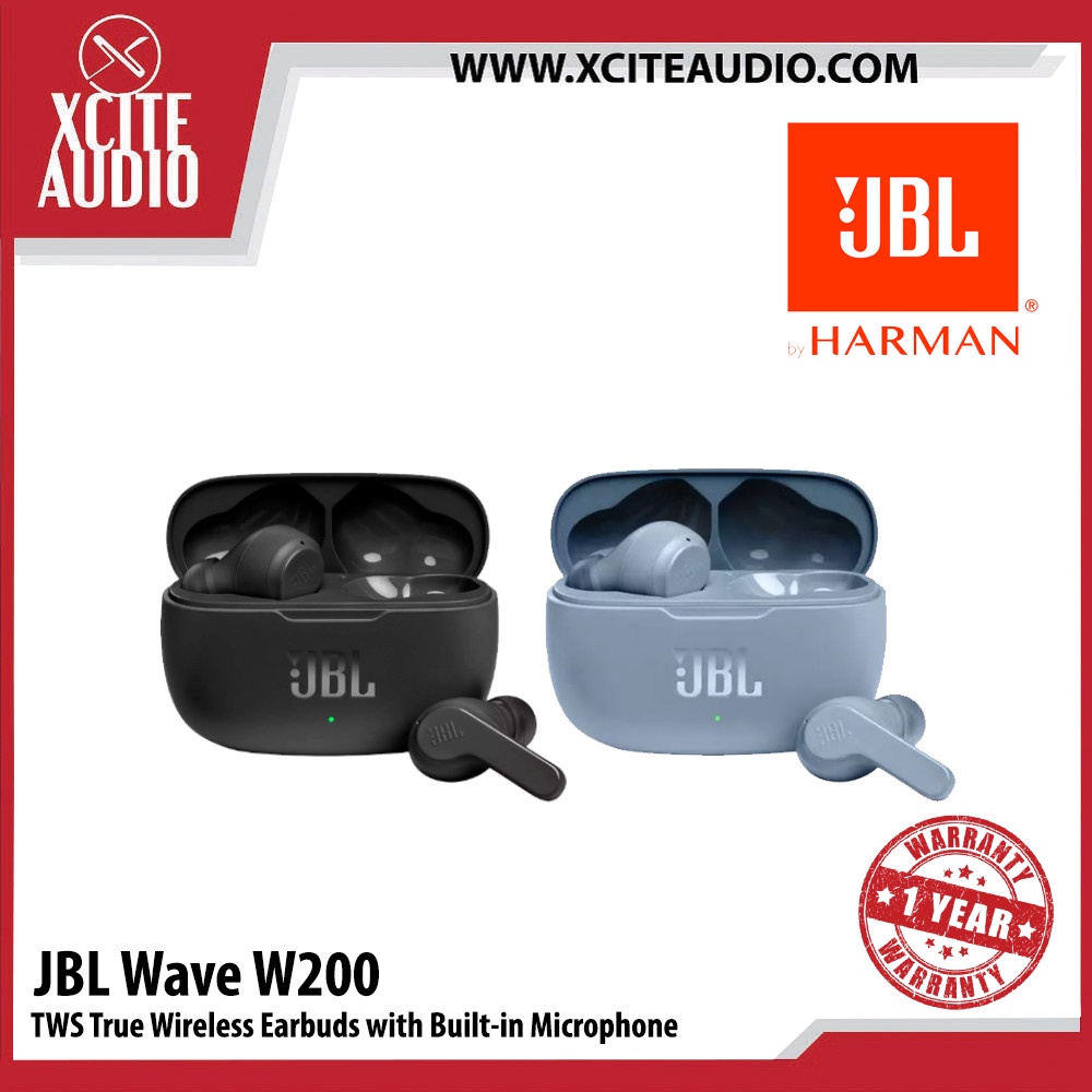 JBL WAVE 200 TWS True Wireless Earbuds with Built-in Microphone ...