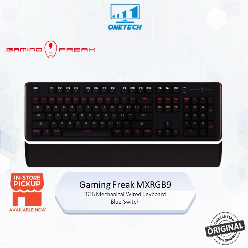 Gaming Freak MXRGB9 Mechanical Gaming Keyboard ( Brown / Blue ...