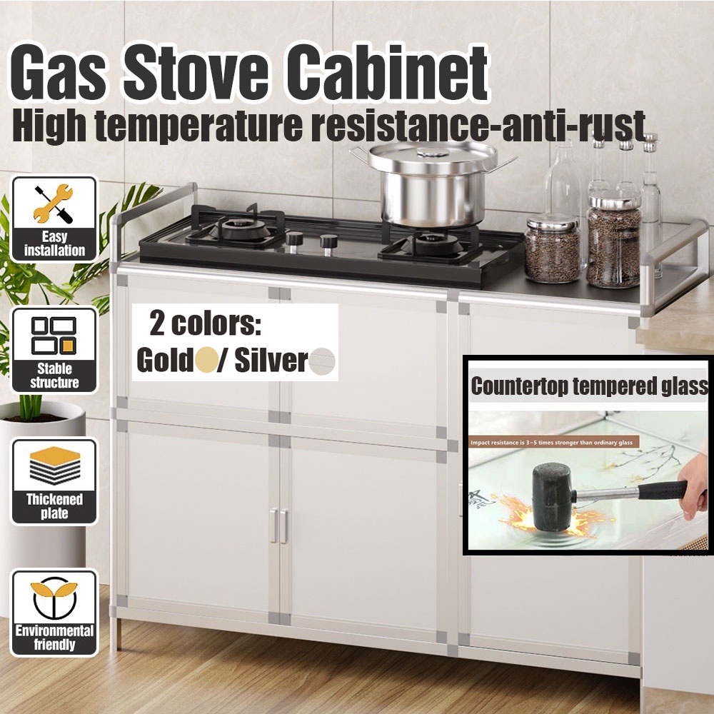 Gas Cabinet Stove Cabinet Kabinet Dapur Gas Kitchen Storage with ...