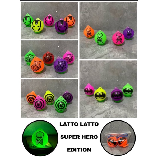 Lato LATO 4CM SUPER HERO TRANSLUCENT CLEAR TEK TEK TOKTOK ETEK CHILDREN ...