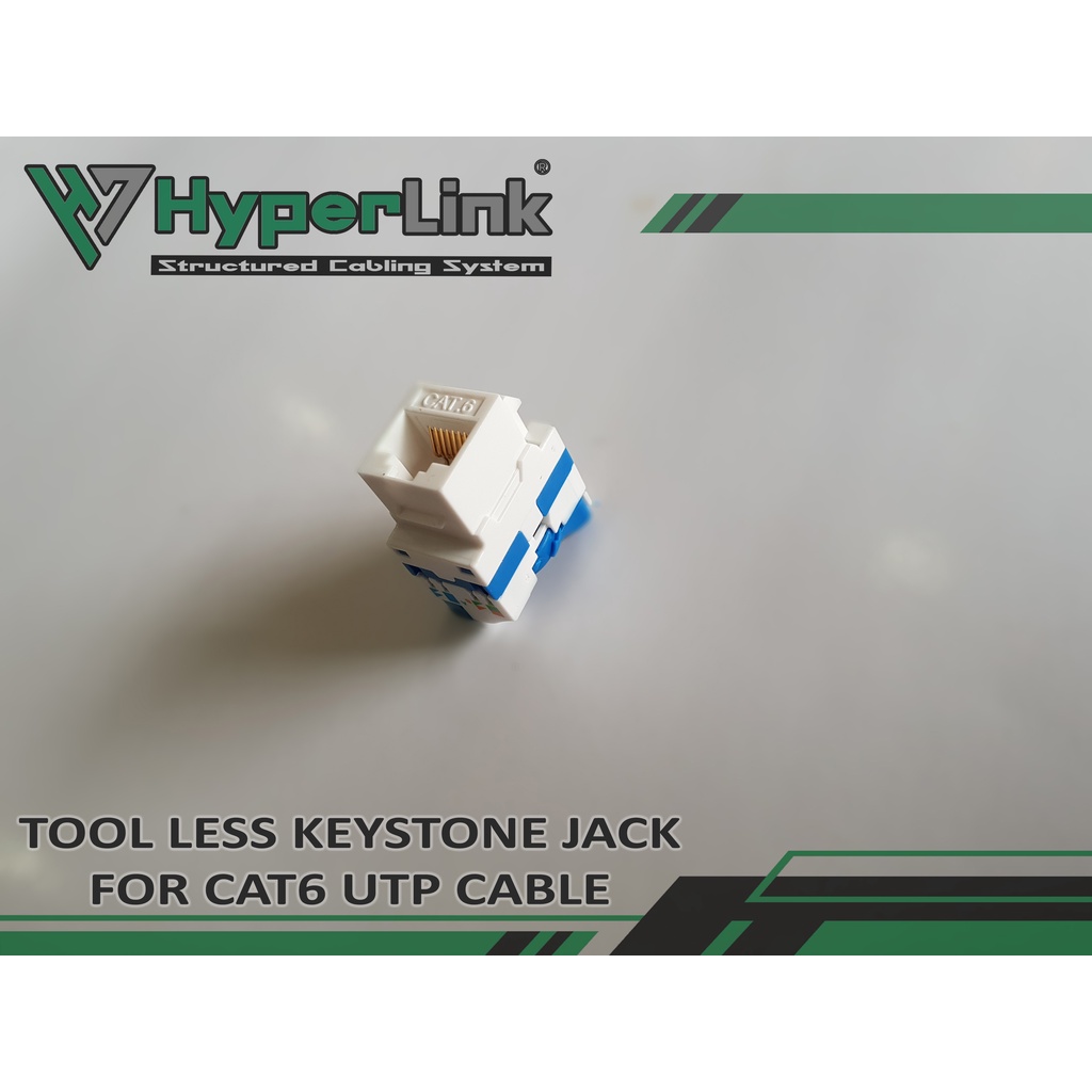 TOOL LESS KEYSTONE JACK FOR CAT6 UTP CABLE | Shopee Malaysia