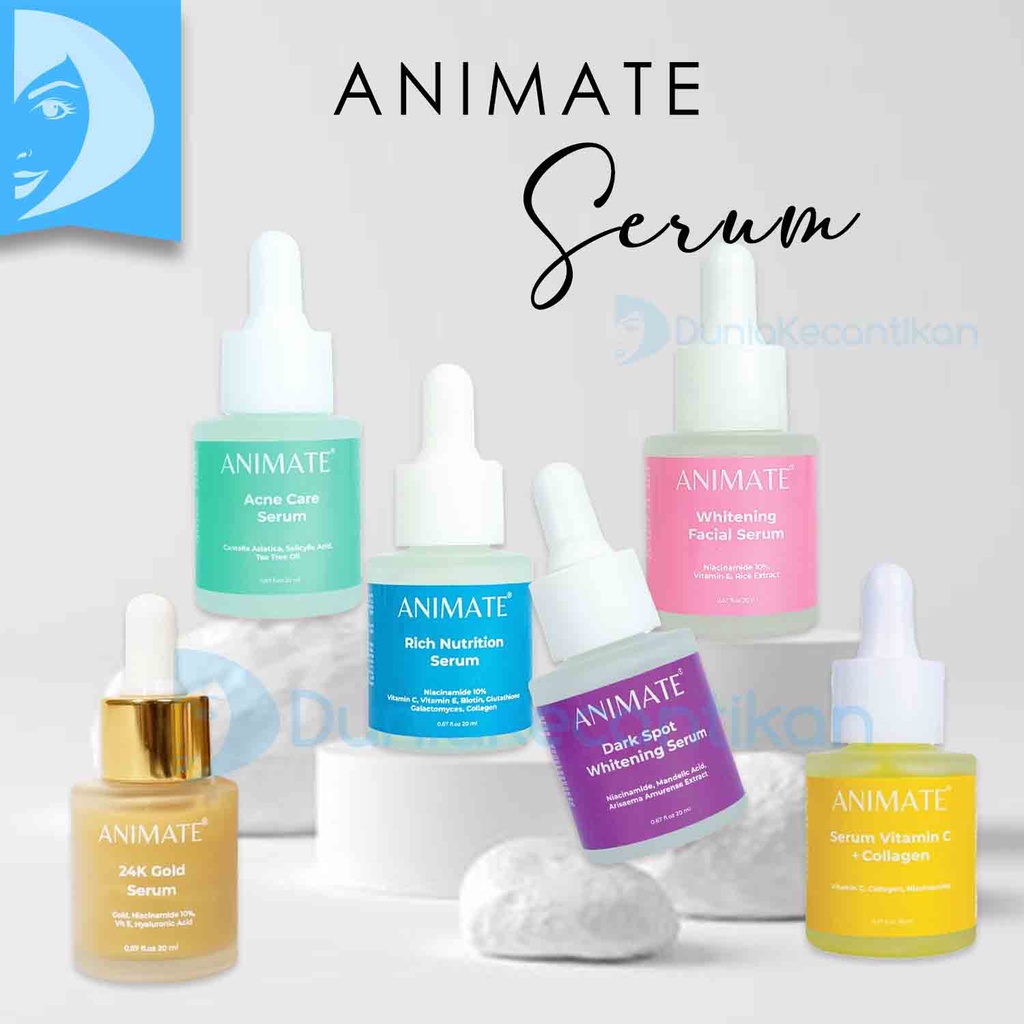 Animate Whitening Face serum Dark Spot Rich Nutrition 24K Gold Vitamin ...