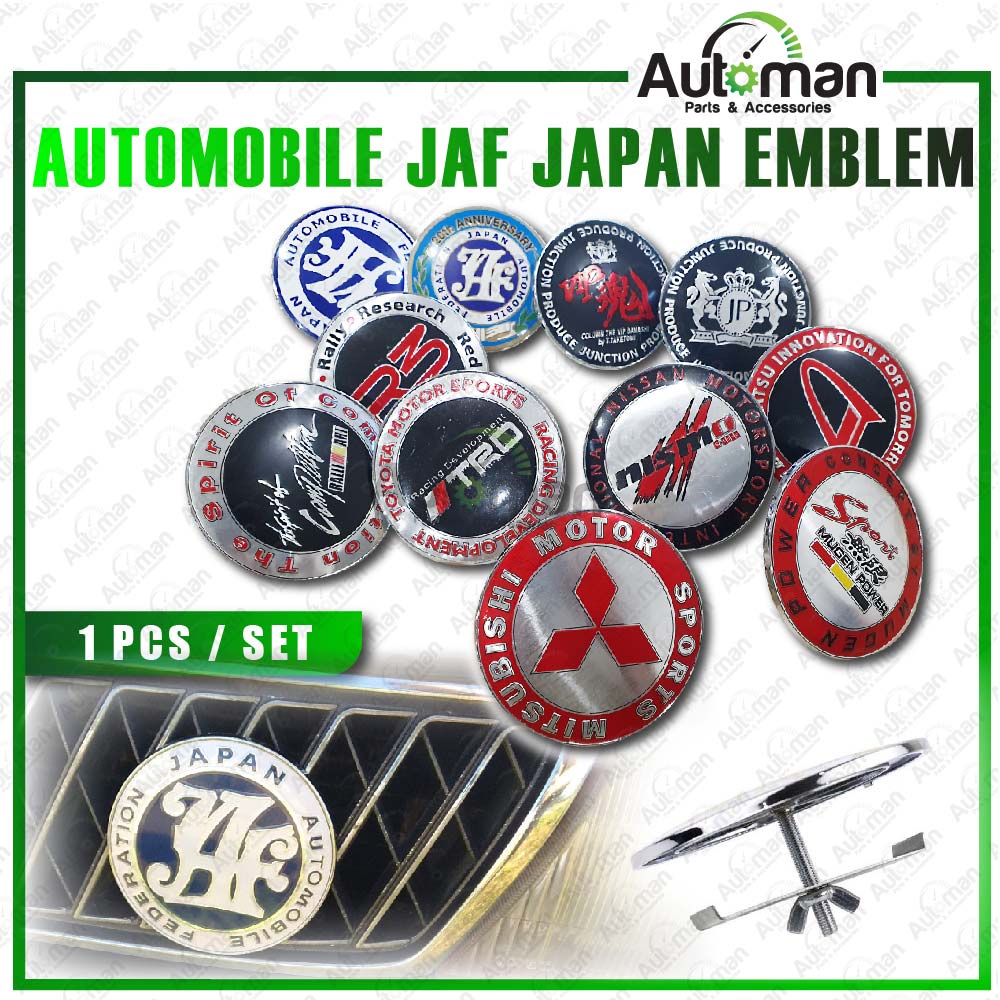 Logo Universal JAF Japan Automobile Federation Lambang Front Grill ...