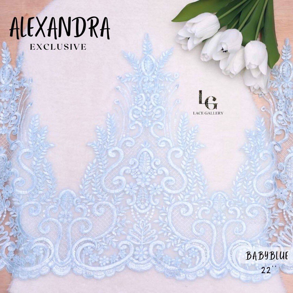 🔥 0.5M | ALEXANDRA EXCLUSIVE BORDER LACE BAJU RENDA KAIN AKSESORI ...