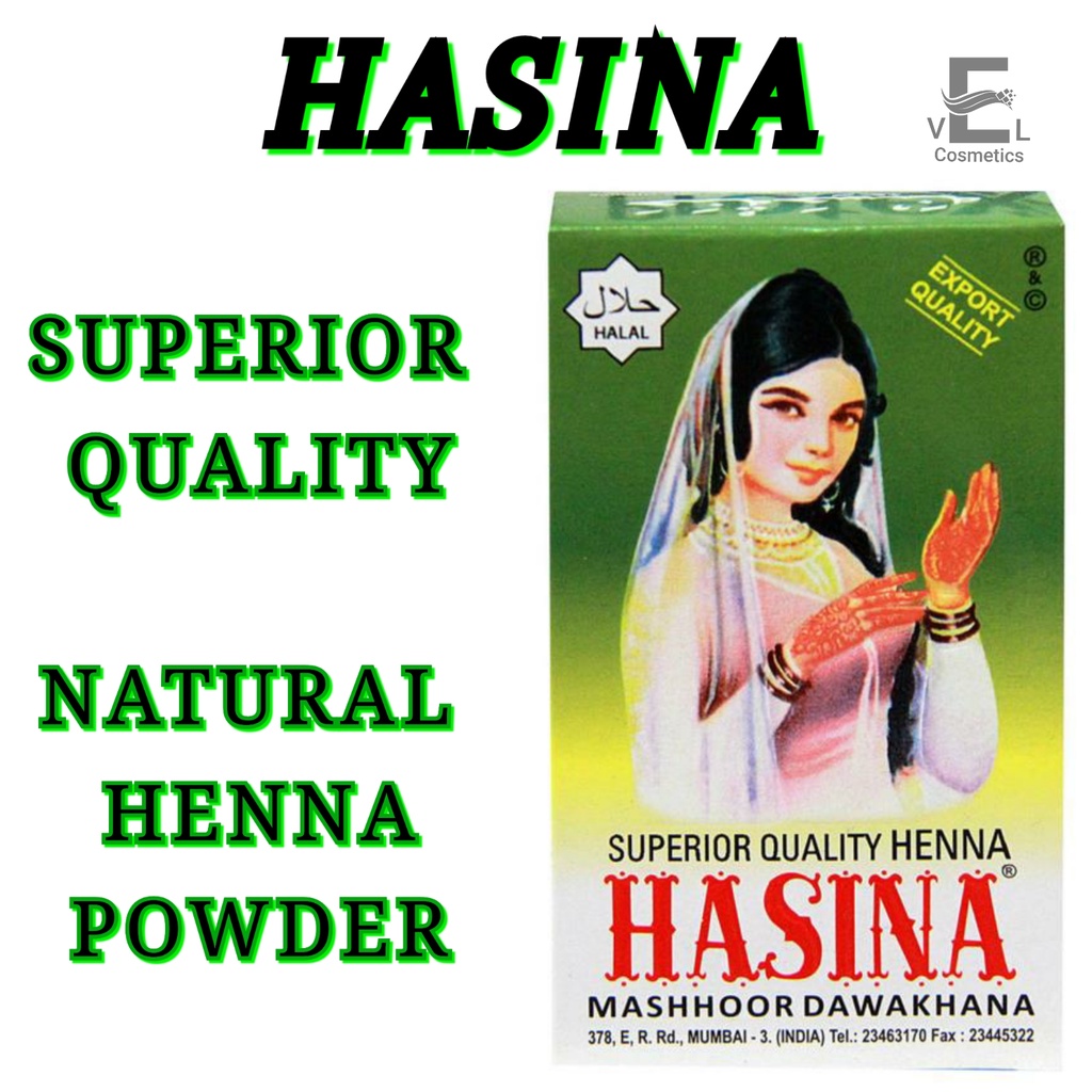Hasina Natural Henna Powder ( Serbuk Inai Hasina ) Original ( Authentic ...